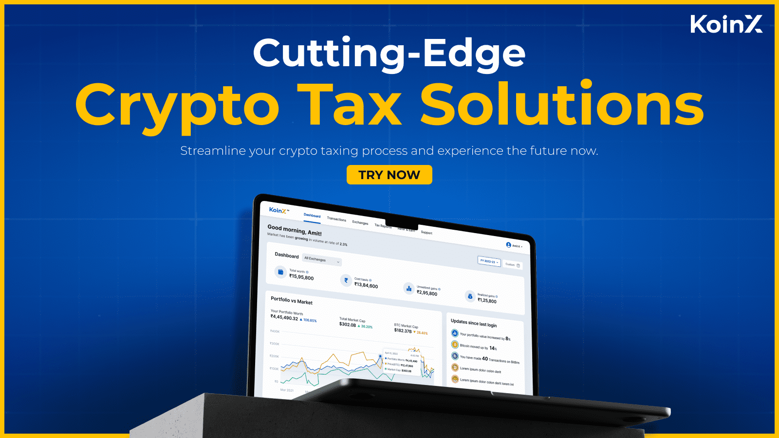 KoinX: Trusted Crypto Tax Software and Portfolio Tracker